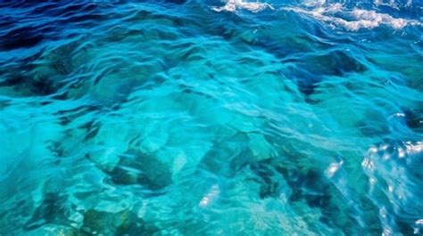 Vibrant Texture Of A Sunset Water Surface A Natural Background Water Reflection Sea Surface