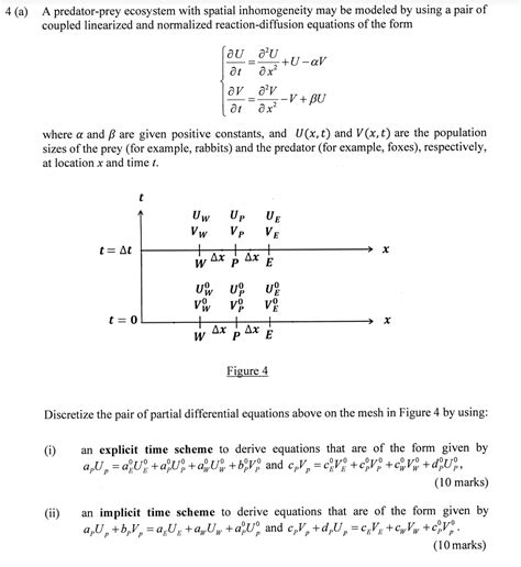 Solved A A Predator Prey Ecosystem With Spatial