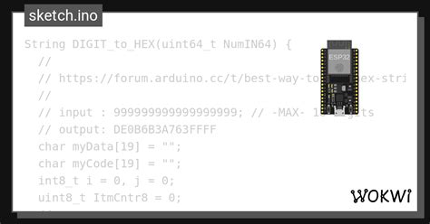 Digittohex O Wokwi Esp32 Stm32 Arduino Simulator