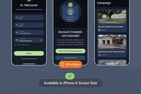 Lumio Sign Up App Ui Dark Mode Ux And Ui Kits Ft Register