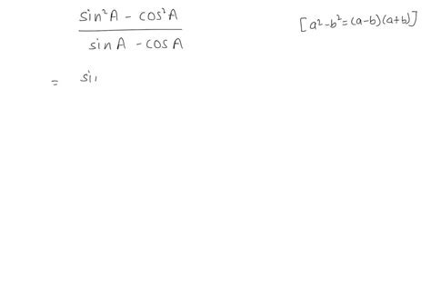solved write in terms of sine and cosine and simplify each expression