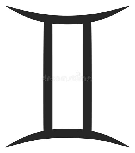 Gemini Icon Vector Astrological Horoscope Sign Zodiac Symbol Air