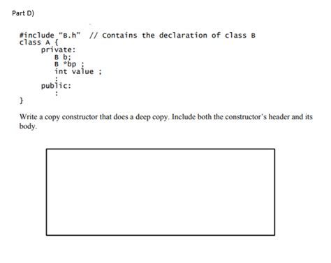 Solved Part C Consider The Following Declaration And