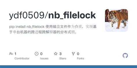 GitHub ydf nb filelock pip install nb filelock 使用磁盘文件作为介质实现基于单台机器的跨进程跨解释器的分布式锁