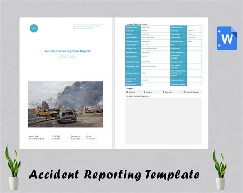 Workplace Accident Report Template Editable And Instant Download