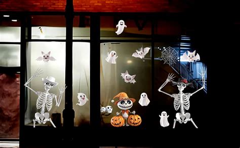 Halloween Window Stickers Large 9 Sheets Dxtxtj Halloween Window