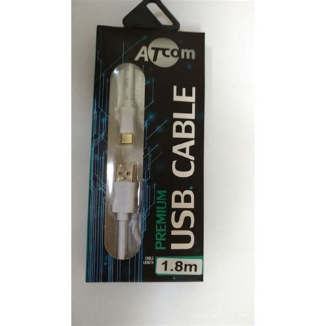 AtcomКабель для мобильных устройств Штекер Male Штекер Male 1 8белый At6256 1 8m купить C