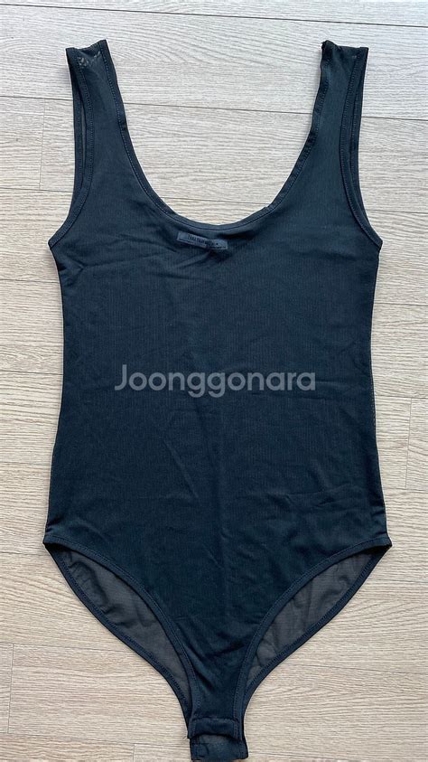 Zara 메쉬 망 나시 바디수트 새제품 여성의류 중고나라