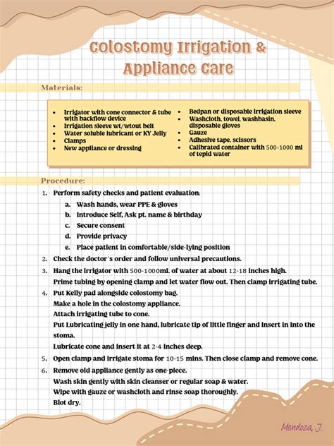 Colostomy Procedure Pdf Wellness Science And Mathematics