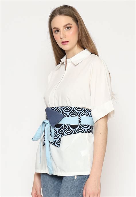 Obi Belt Cloud Blue Bhatara Batik