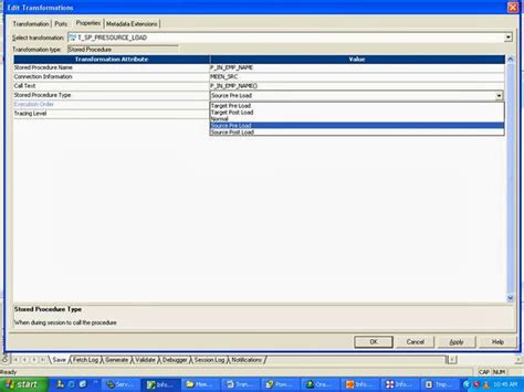 Source Pre Load And Source Post Load In Informatica