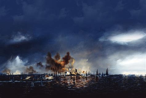 Yamashiro John Hamiltons Depiction Of The Battle Of Surigao Strait