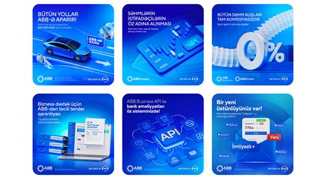 Abb Bank 3d Social Media Posts Behance