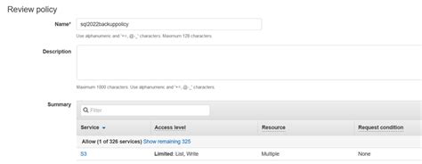 sql server 2022 backup and restore to aws s3 storage