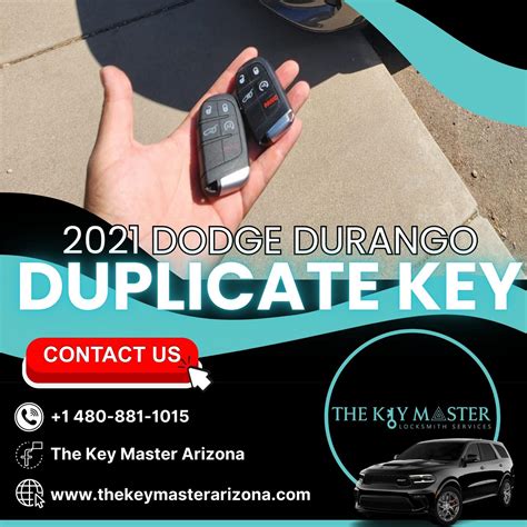 The Key Master Arizona 2021 Dodge Durango Now With A Backup Key 🖤