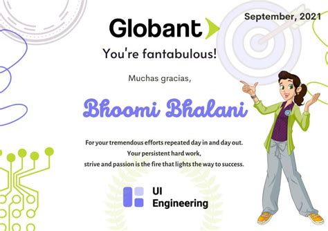 Bhoomi Khanapara On Linkedin Globant Glober Recognition