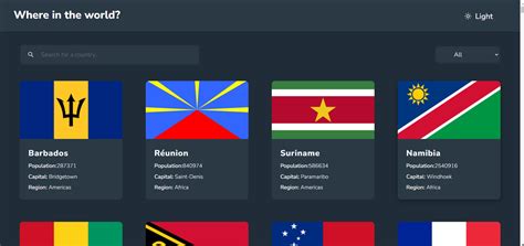 Github Shantanusutarrest Countries Api The Rest Countries Api With React Is A Web