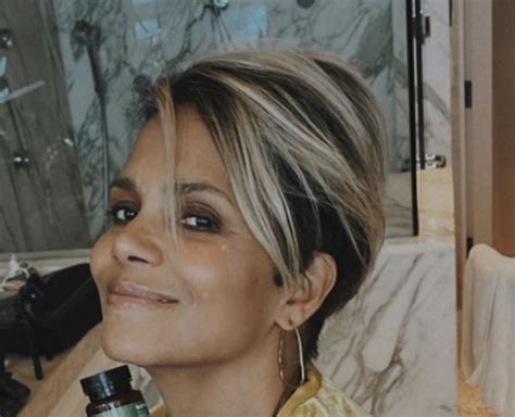 Halle Berry Goes Topless Showing Off Her Body In Just White Cotton