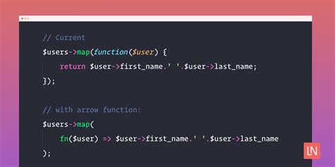 Php Approves Short Arrow Functions Laravel News