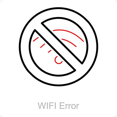Premium Vector Wifi Error And Wifi Icon Concept