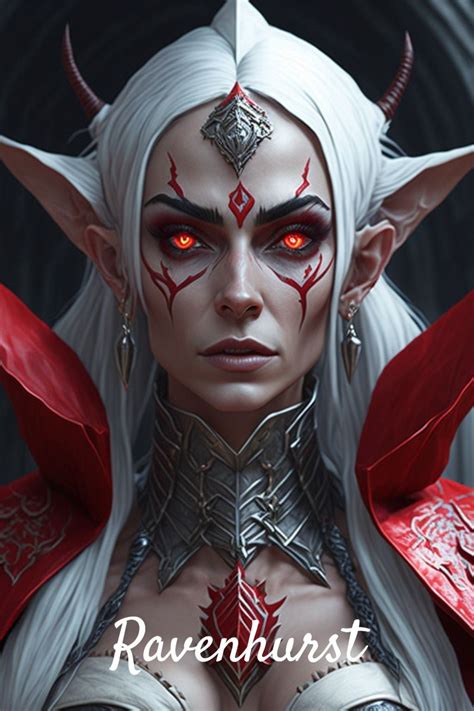 Evil Elf Queen Elf Drawings Beautiful Dark Art Conceptual Illustration