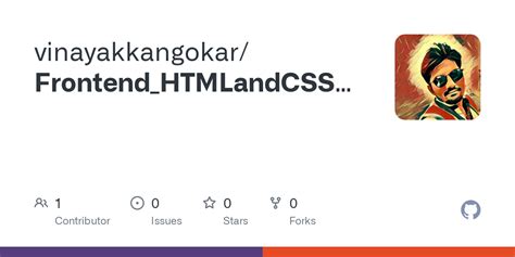 Github Vinayakkangokar Frontend Htmlandcss Labsolution