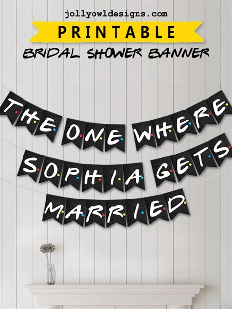 Free Printable Bridal Shower Banner