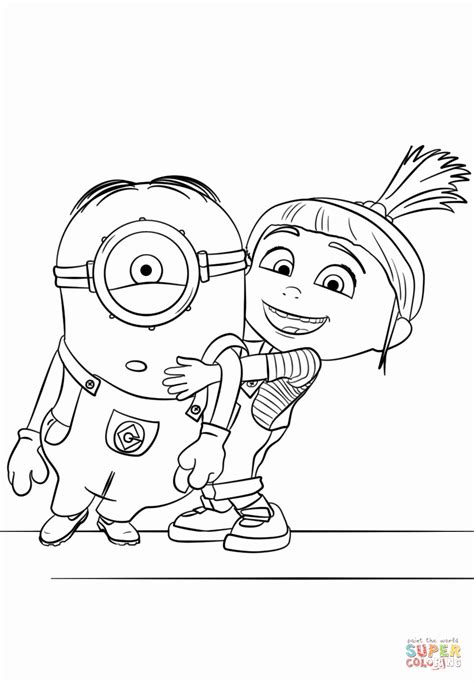 Despicable Me Agnes Coloring Pages At Getcolorings Com Free Printable Colorings Pages To Print