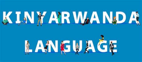 웹 모바일 앱용 Kinyarwanda Language의 사람들 프리미엄 벡터