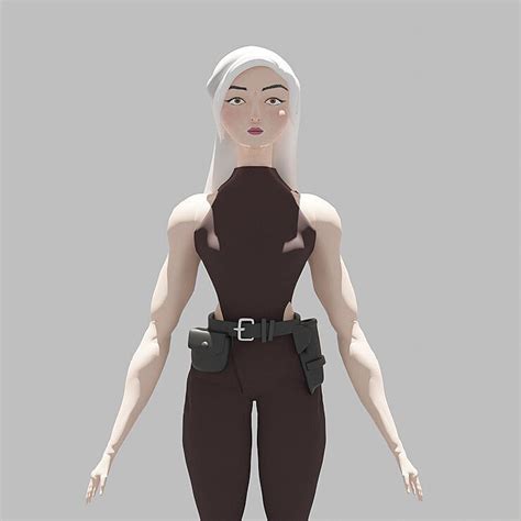 Stylized Girl Game Charachter Cgtrader