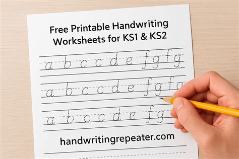 Free Printable Handwriting Worksheets For Ks1 And Ks2