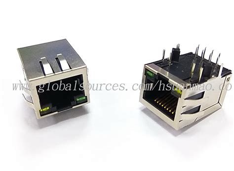 Buy Wholesale Taiwan C0072 Series Rj45 8p8c Transformer Modular Jack Pcb Connector Fully