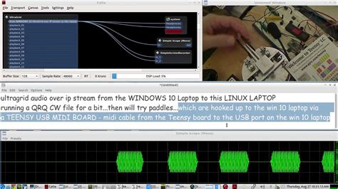 Send Morse Code Audio Over Ip On Windows 10 Using Ultragrid Jackrouter And Ehocw Youtube