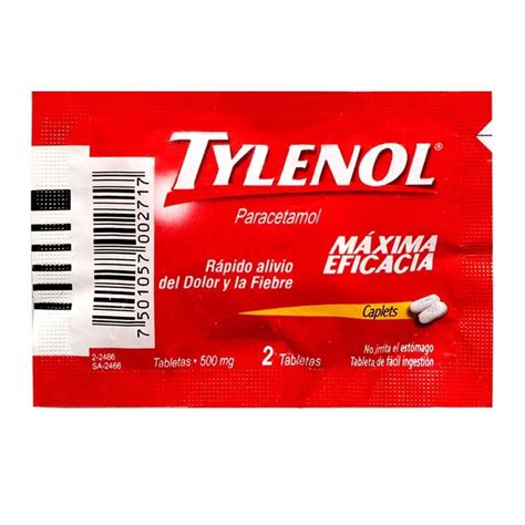 Tylenol 500 Mg 2 Tabletas Bodega Aurrera En Línea
