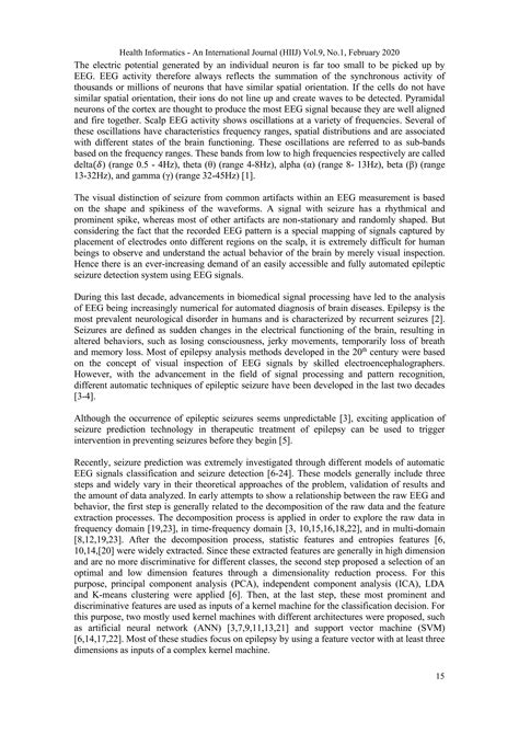 eeg signal classification using lda and mlp classifier pdf