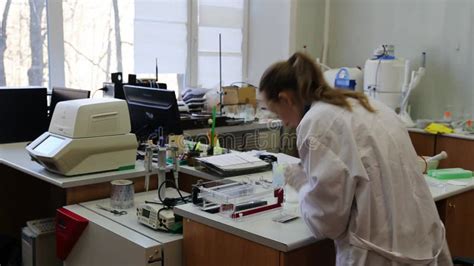 Scientist Puts Samples With Dna Fragments Into Agarose Gel For Separation Of Dna Fragments For