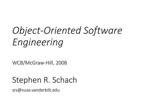 Ch 1 The Scope Of Object Oriented Se Ppt