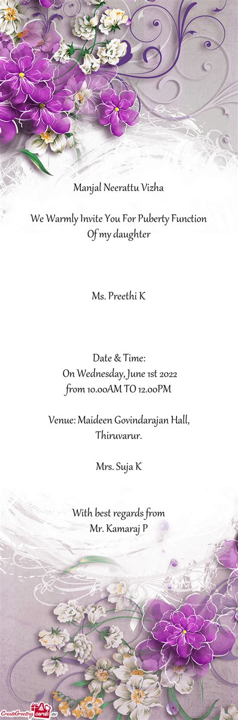 ms preethi k free cards