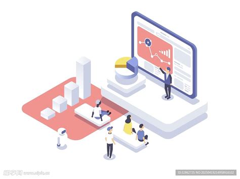 团队协作进行数据展示分析设计图 广告设计 广告设计 设计图库 昵图网