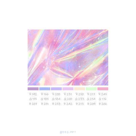 Hologram Color Palette 5 네온사인 배경 색상에 대한 영감