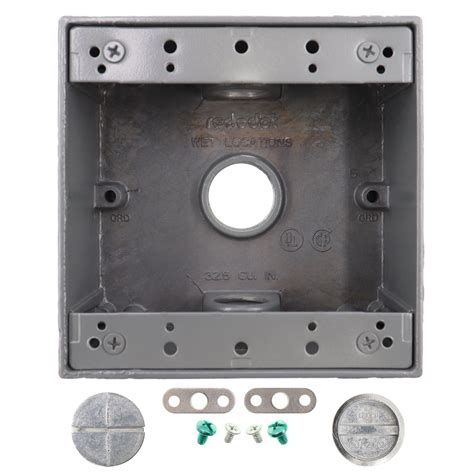 Red Dot 2ih3 2 S405e Aluminum Weatherproof Outlet Box 2 Gang 3 34