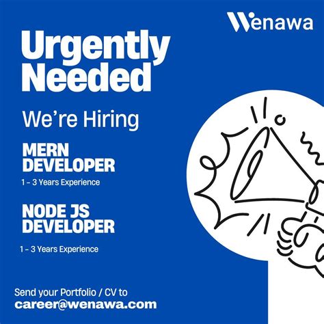 Wenawa On Linkedin Jobposting Mern Nodejs Javascript Hiring