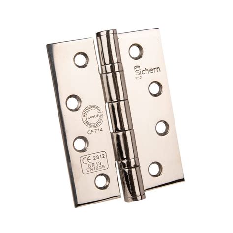 Ce13 Stainless Steel Bb Hinges 100 X 76mm Polished Pack Of 3