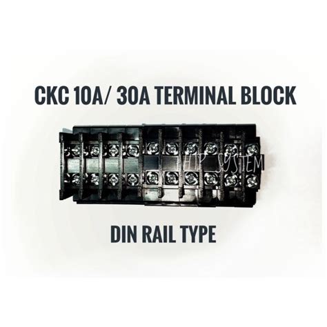 Cikachi 10a 30a Terminal Block Din Rail Type Quality Guarantee Lazada