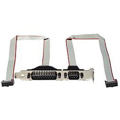 Dual Db9m Db25m To 10p Idc Serial Port Replicator On Bracket Just One Cable Inc