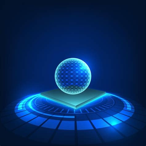 Premium Vector Microchip Technology Background Like The Brain And