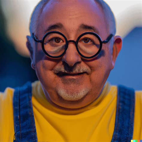 Elderly Minion In Real Life Professional Headshot Golden Hour Lighting R Dalle2