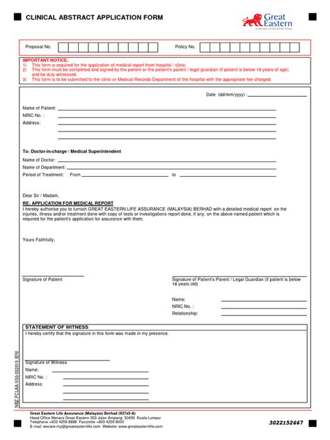 Clinical Abstract Application Form Pdf Health Sciences Public Services