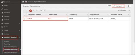 Ability To Delete Shipment Transaction