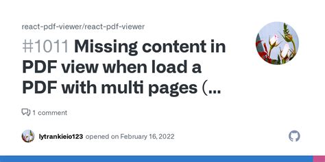 Missing Content In PDF View When Load A PDF With Multi Pages Pages Issue